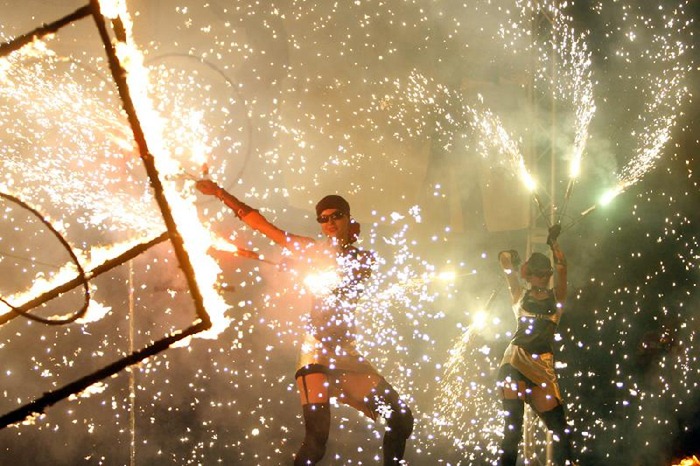 International Fire Festival in Kiev, Ukraine
